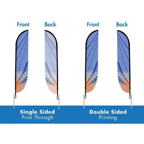 Custom Feather Convex Flag (Large)14ft tall full color Overnight Grafix