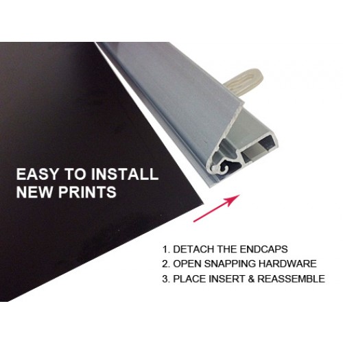 Snap Poster Hanger 24" (W) Overnight Grafix