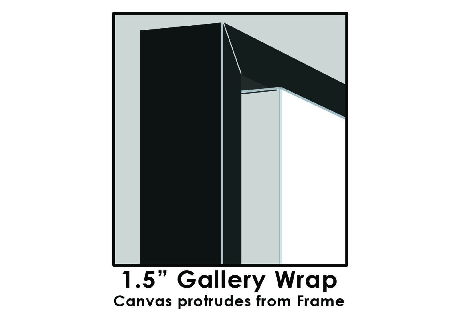 Canvas Wrap - Photo Print Gallery 1.5" Thick 8" x 10" Overnight Grafix